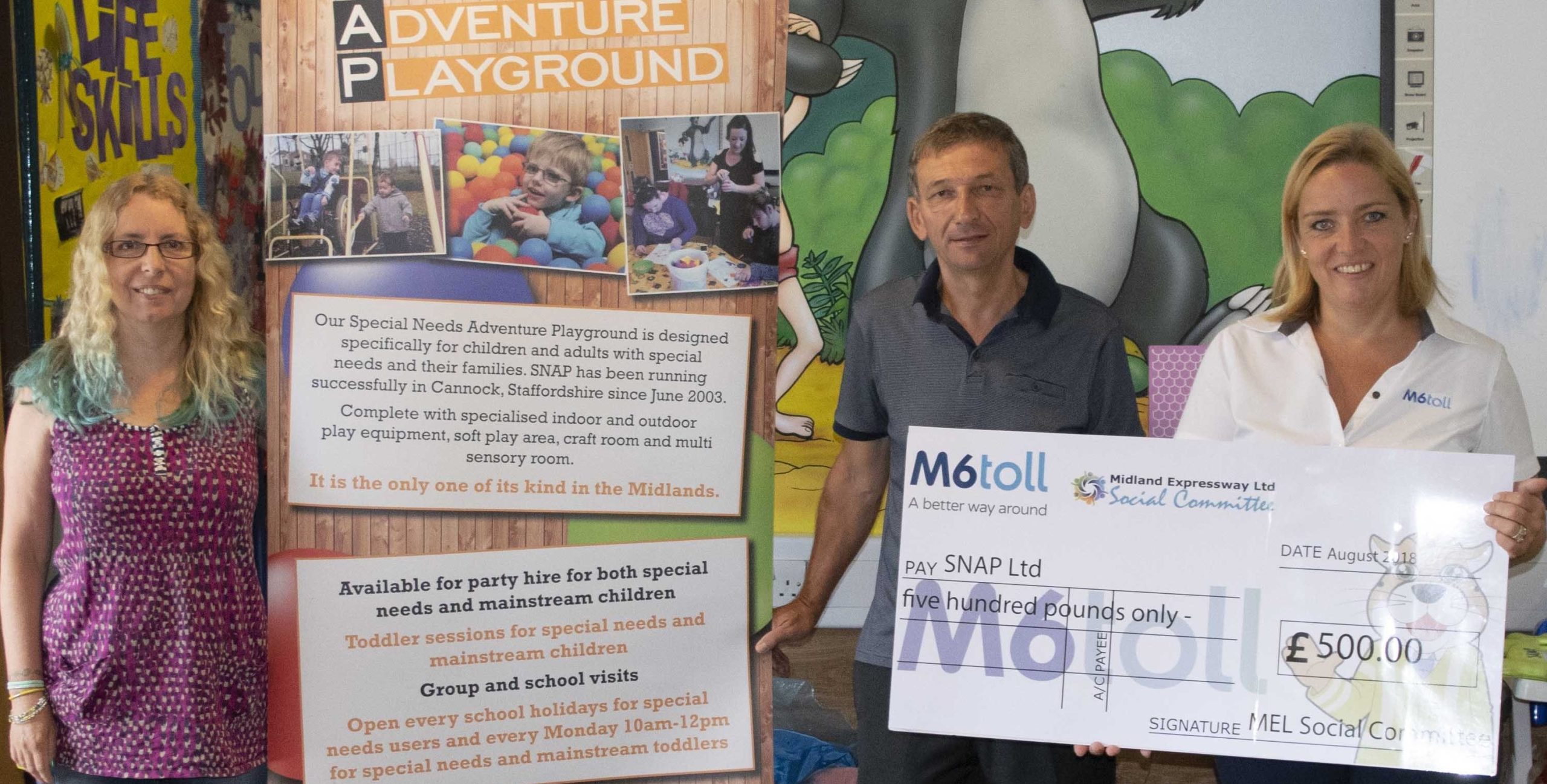 Special Needs Centre Receives Funding | M6toll