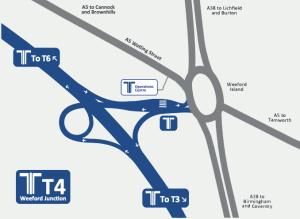 M6toll Junction Map - M6toll